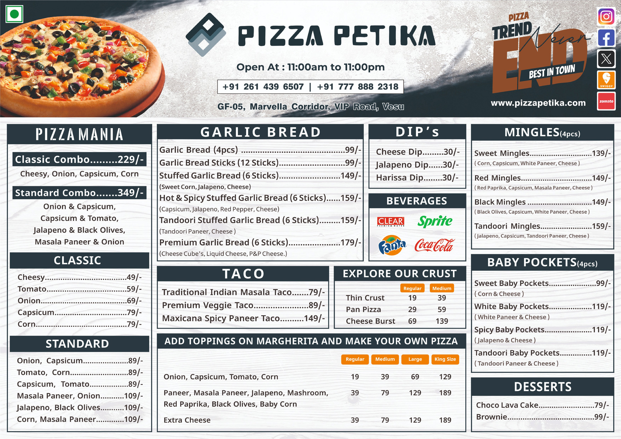 View Our Full Menu | Pizza Petika